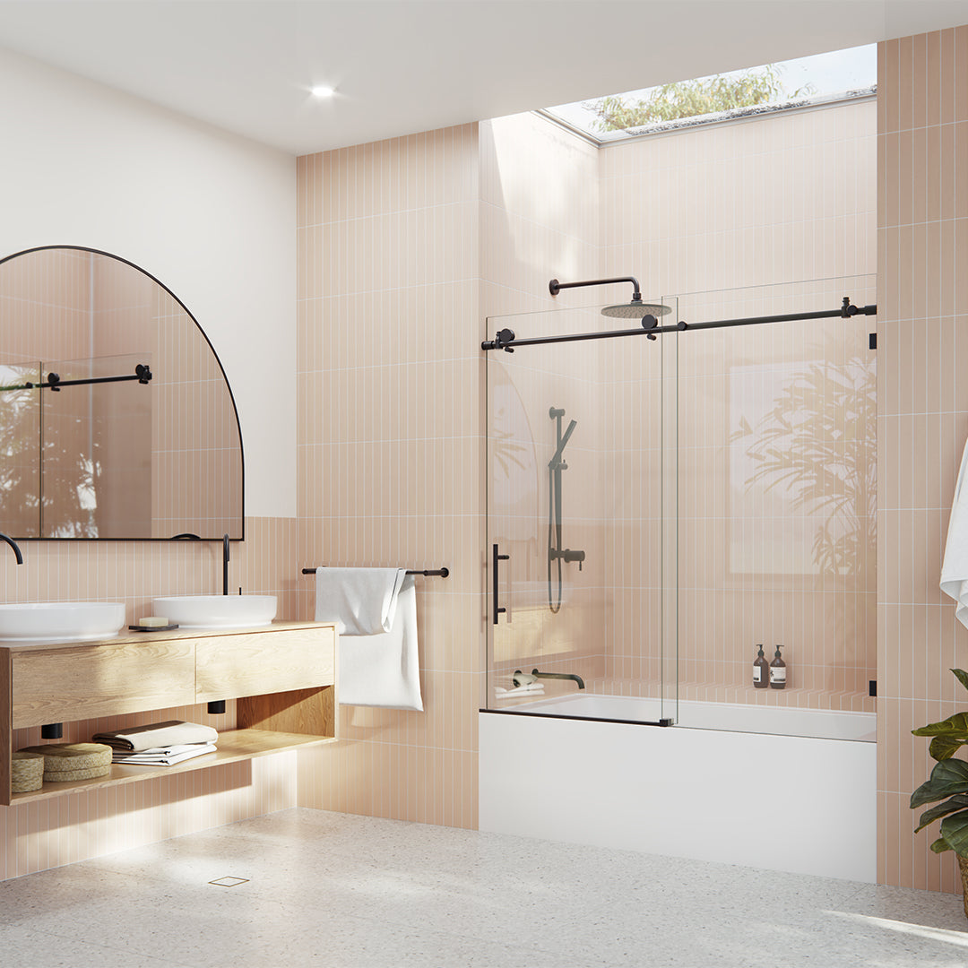 Over Bath Sliding Shower Screens – Future Glass