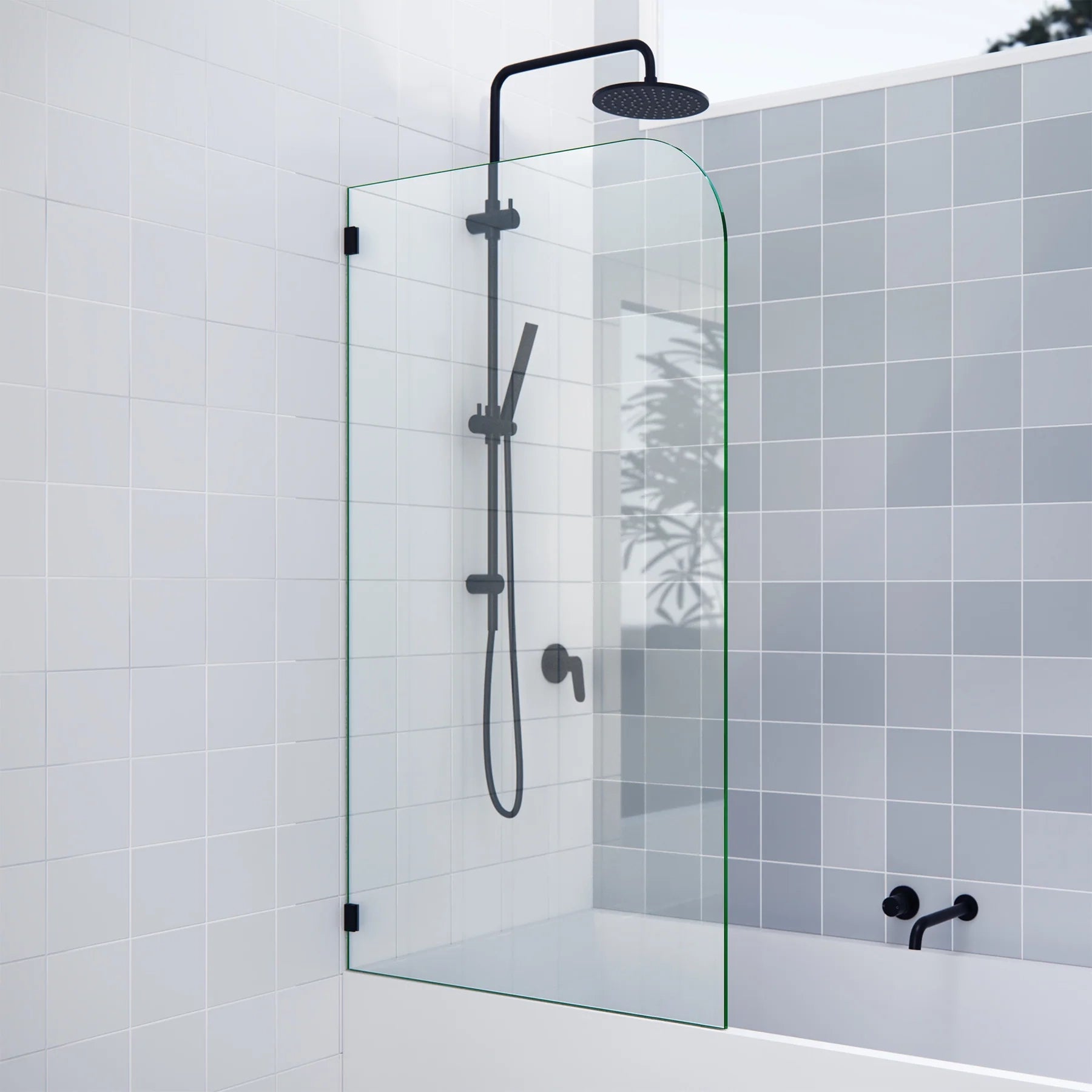 Over Bath Radius Shower Screens - Clear – Future Glass